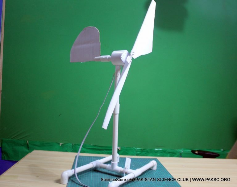 Windmill science fair project for students of primary, secondary classes