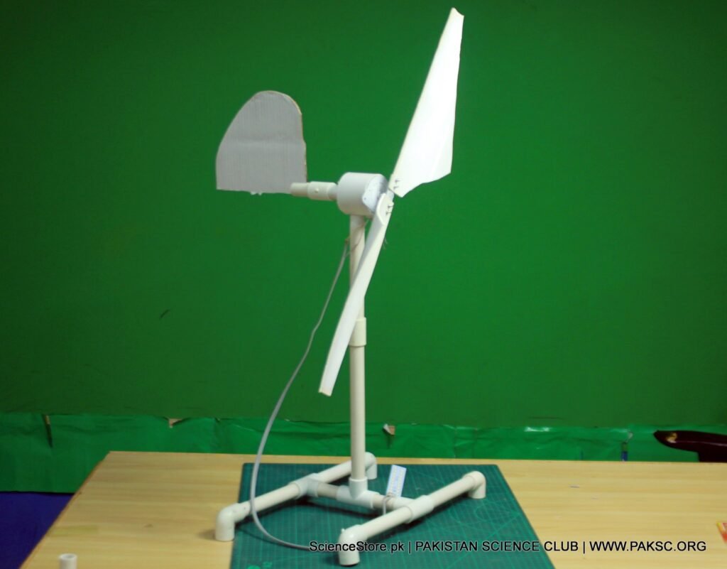 Windmill science fair project for students of primary, secondary classes
