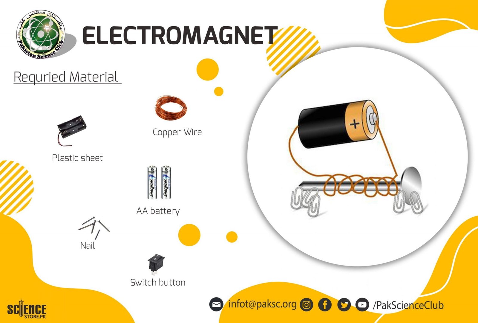 Electro Magnet kit Classroom Pack Online ScienceStore.pk