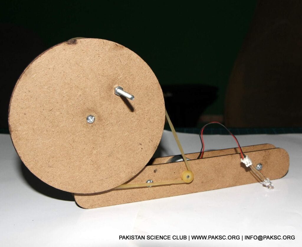 Buy Science Project Hand Powered Electricity Generator kit in pakistan